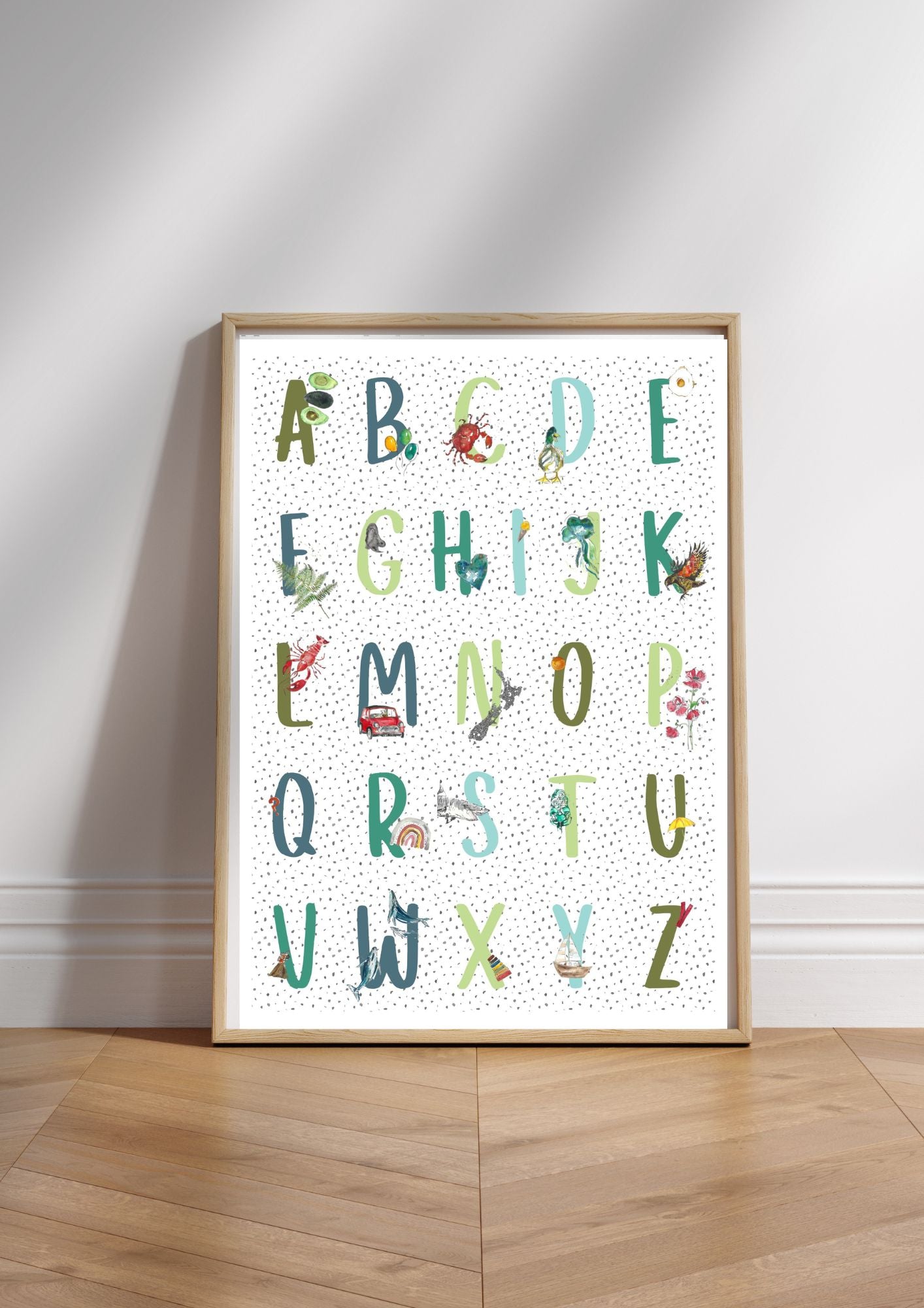 Kiwiana Alphabet - Watercolour Painting Print – Silly Goose